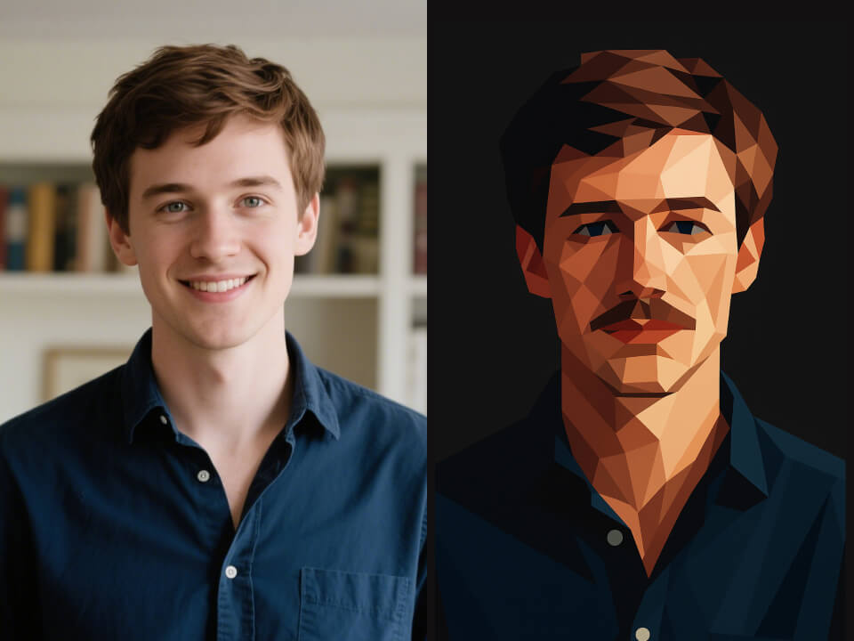 AI Geometric Face Effect: Try This Geometric Portrait Generator Free ...