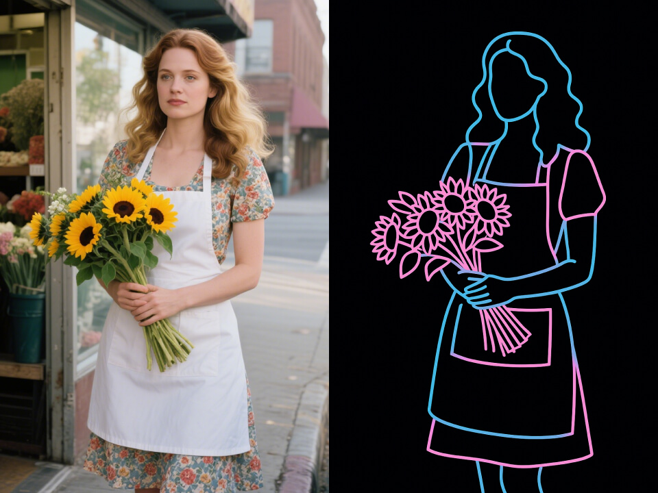 AI Neon Line Art Generator: Get Abstract Line Art Image Free | Pollo AI