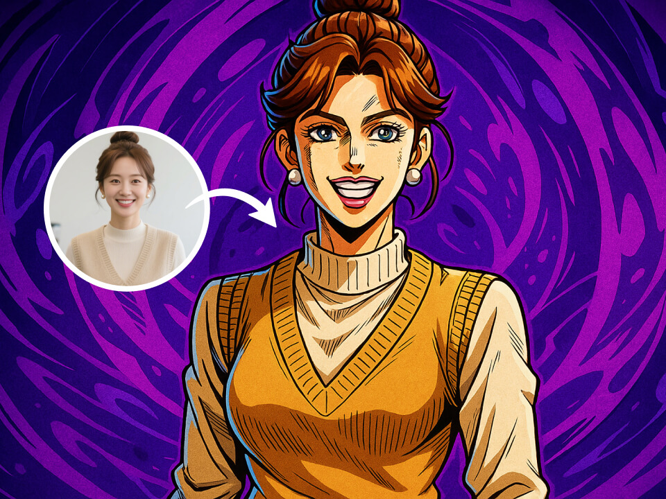 AI JoJo Filter: Turn Photos Into JoJo Art Style Free | Pollo AI