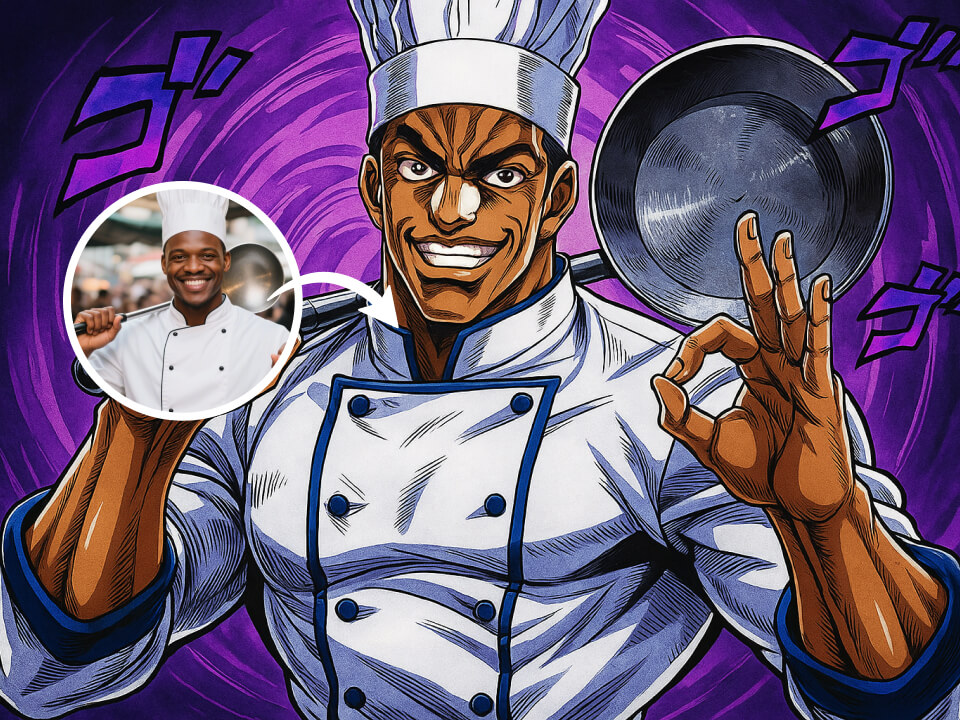 AI JoJo Filter: Turn Photos Into JoJo Art Style Free | Pollo AI