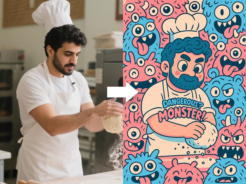 AI Graffiti Monster Effect: Free Cartoon Art | Pollo AI