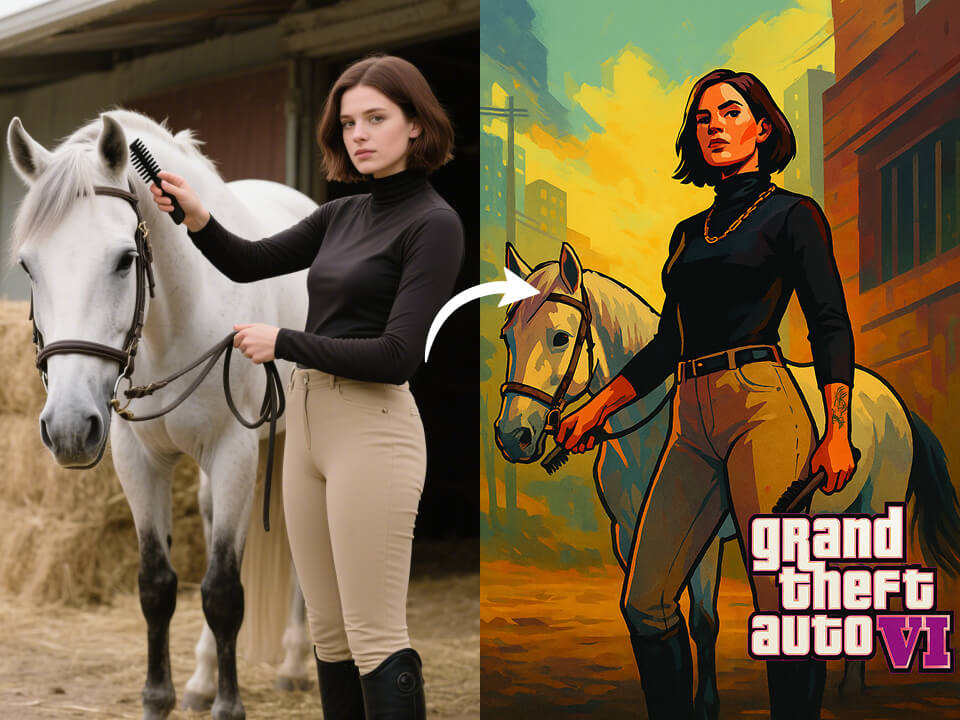 AI GTA Filter: Apply GTA Photo Effect Online Free | Pollo AI